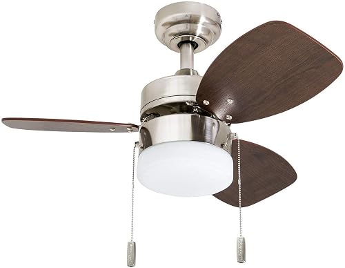 Honeywell Ceiling Fans Ocean Breeze, 30 Inch Modern Indoor LED Ceiling ...