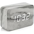 Amazon.com: OCT17 Marble Pattern Alarm Clock, Fashion Multi-Function ...
