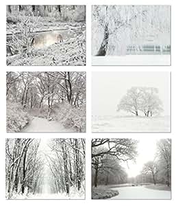 Amazon.com : Winter Scenes Blank Note Cards - Greeting Cards with ...