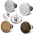 Amazon.com: Feedee 8 Sets Jean Button Pins - 4 Styles for Loose Pants ...