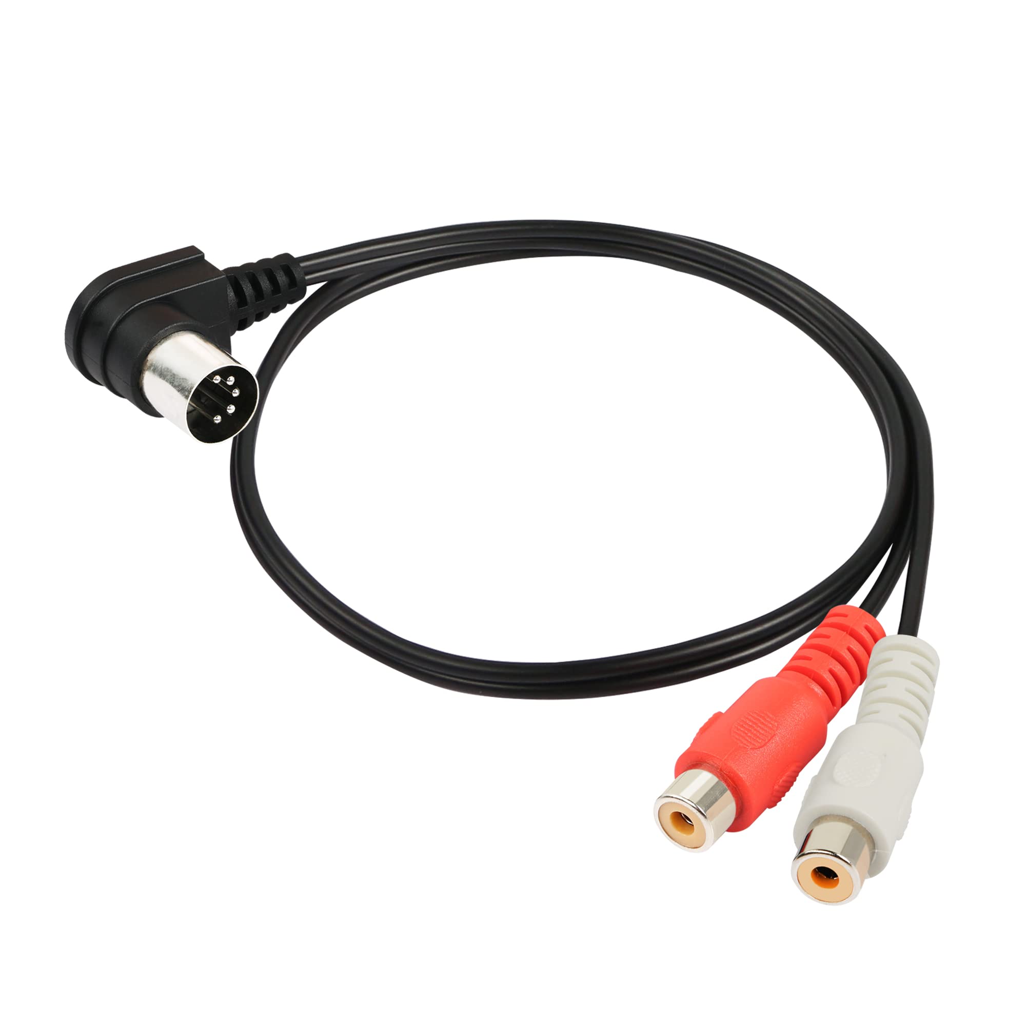 Mua PNGKNYOCN Right Angle Din 5 Pin to RCA Cable.90 Degree 5 Pin Din ...