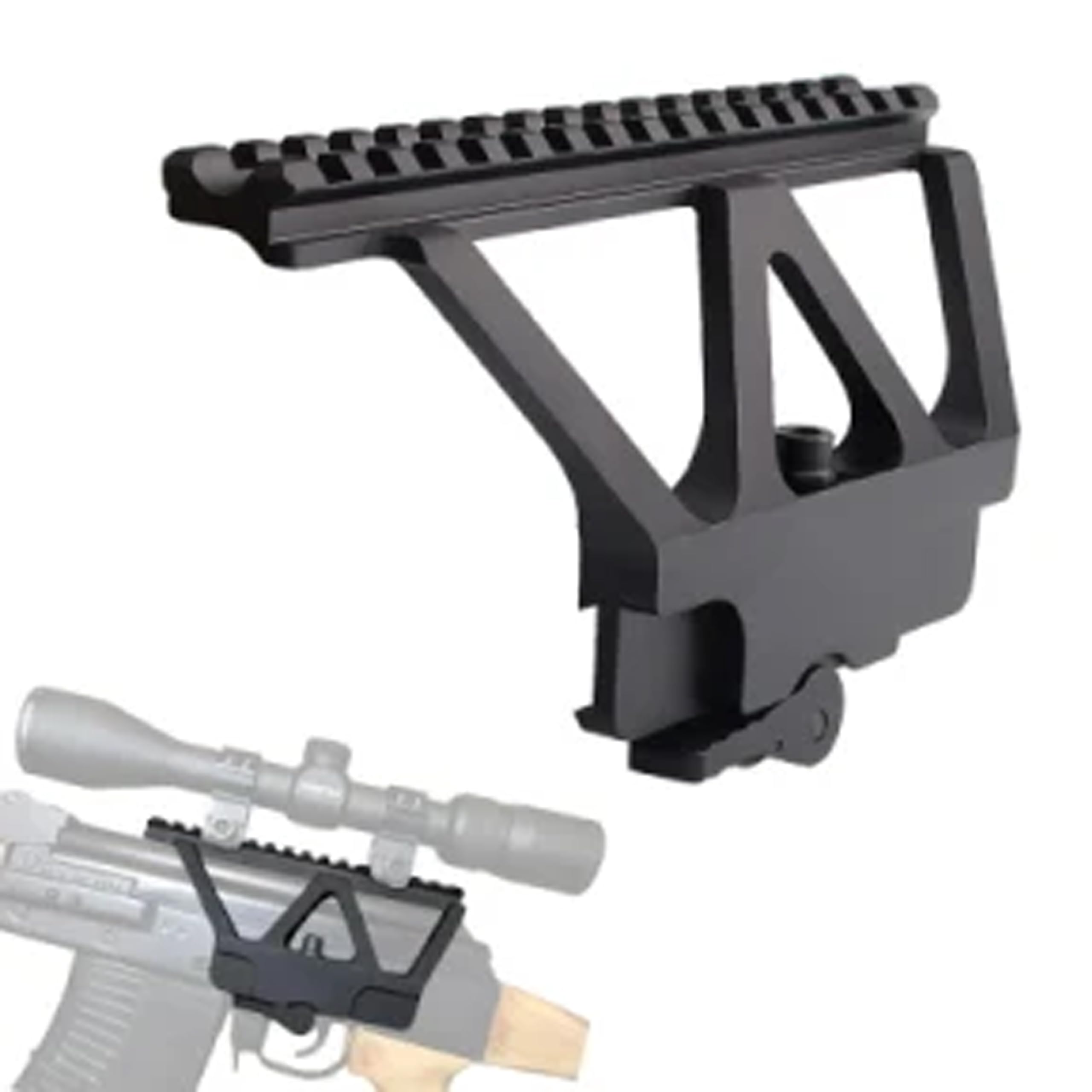 Gotical A-K Side Rail Scope Mount with Picatinny Quick Detach System ...