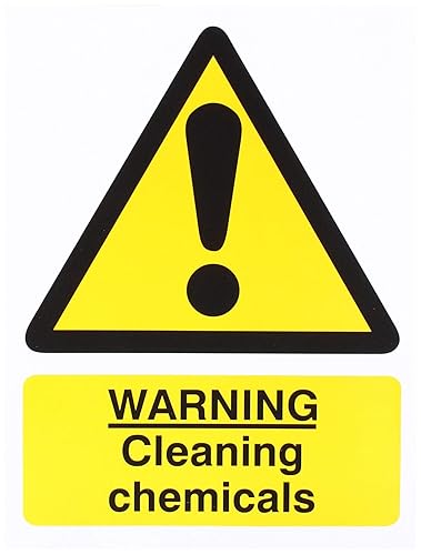 Warning Cleaning Chemicals Sign Notice Safety Plaque Wall Poster ...