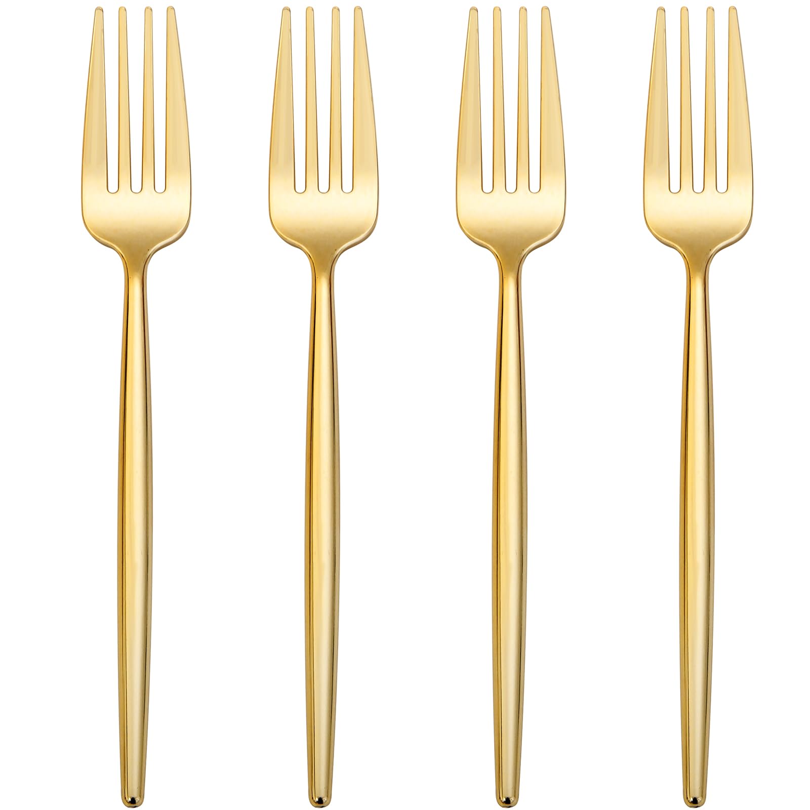 I00000 90 Pcs Gold Plastic Forks, Gold Plastic Silverware, Gold ...