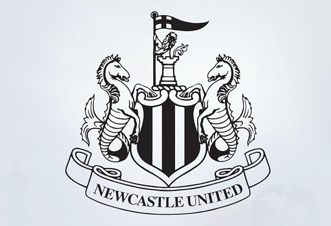 Beautiful Game Newcastle United Football Club One Colour Crest Wall ...