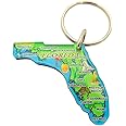 Amazon.com: Florida Souvenir Key Chain Acrylic Retro State Map Large ...