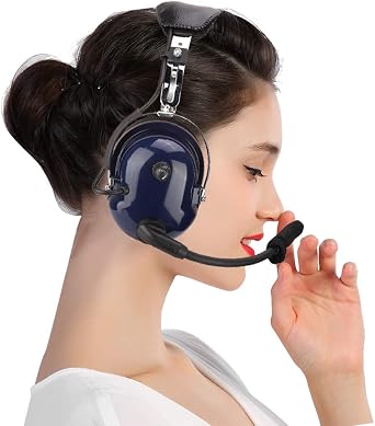 Wendry Aviation Pilot Headset,General Aviation Headset,Dual Plug Pilot ...