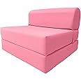 Amazon.com: D&D Futon Furniture Pink Sleeper Chair Folding Foam Bed, 70 ...