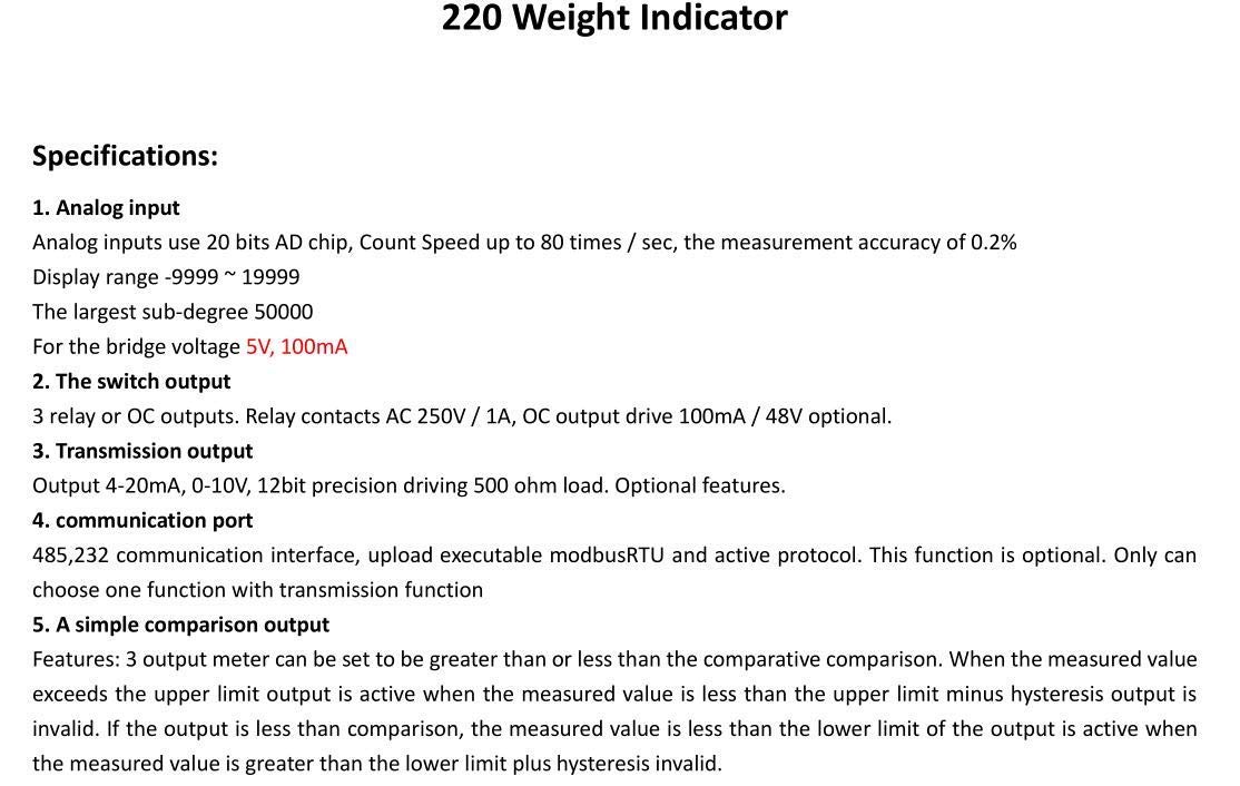 Mua DY220 Load Cell Controller Indicator Batching Display instruments transmitter (Sorting Model ...