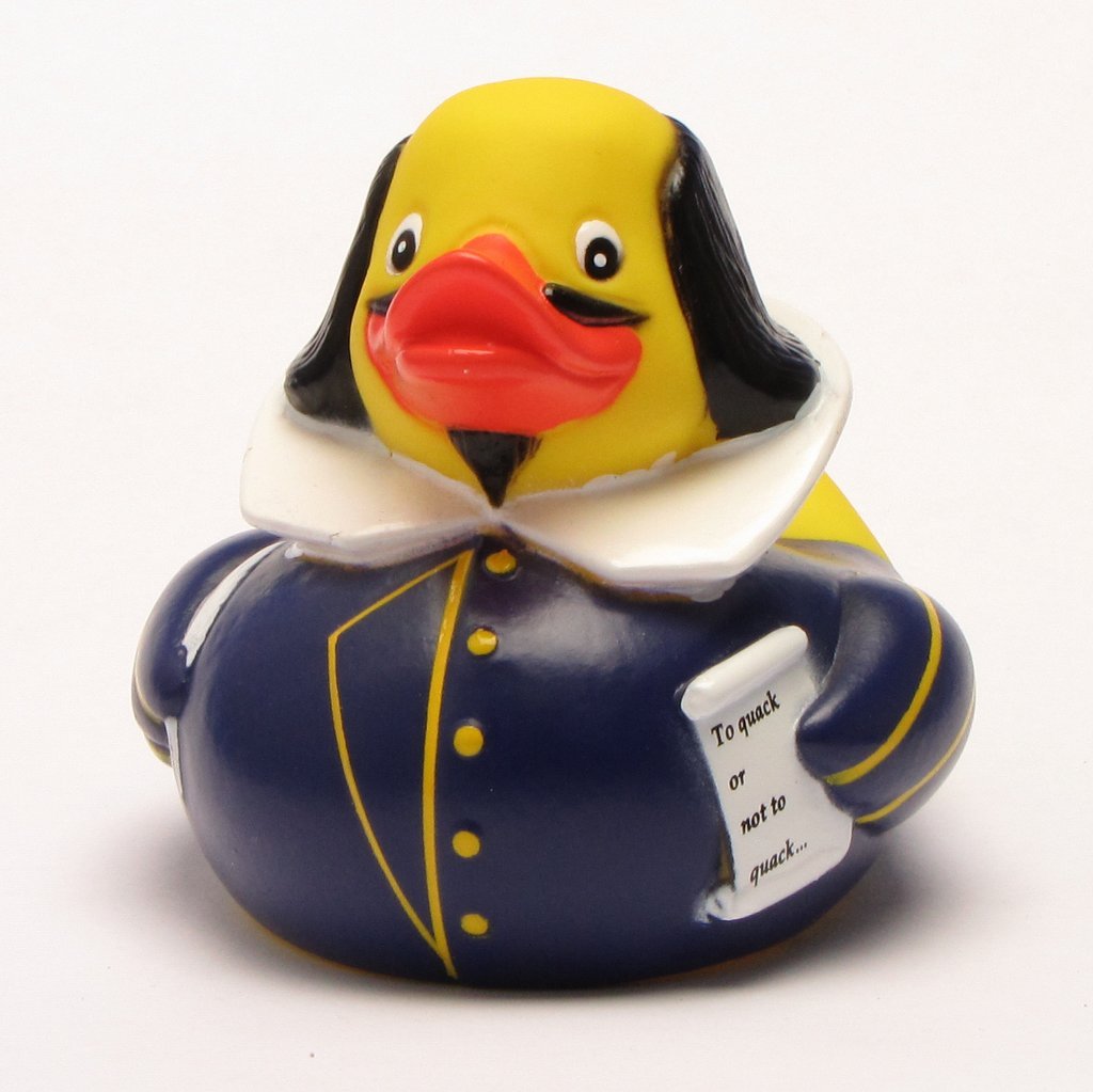 Shakespeare Rubber Duck: Amazon.co.uk: Toys & Games