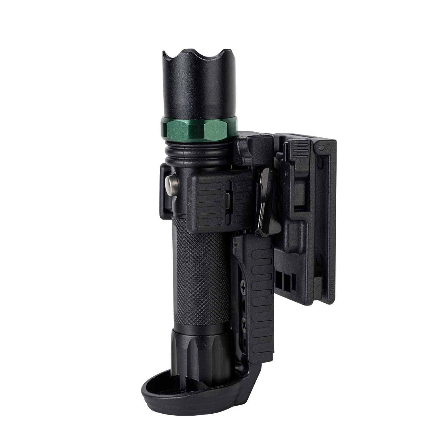 TACNEX Quick Release Flashlight Holder w/Duty Belt Clip Tactical Torch ...