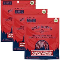 Dick Duff's Organic Jerky - Made in Canada Beef Jerky - 23g of Protein per Serving - Certified ...