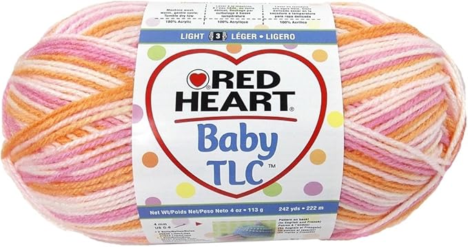 Coats: Yarn Red Heart Baby TLC Yarn, Strawberry Orange: Amazon.co.uk ...