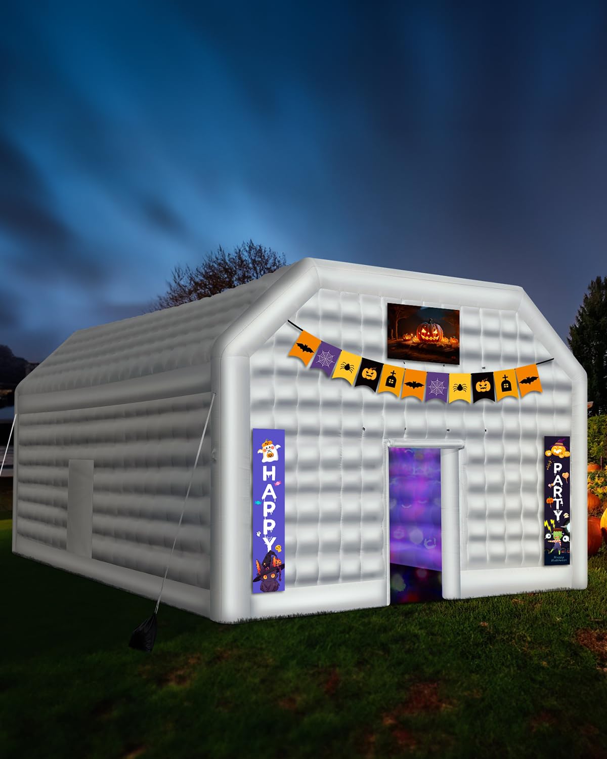 VEVOR Inflatable Nightclub, 26.2 X 19.7 X 13.1 Ft, Blow Up Party Tent ...