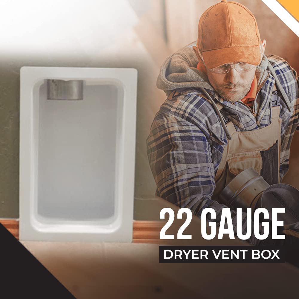 Mua DBX1000M Metal Dryer Vent Box With Snap on Trim Ring | Dryer Box ...