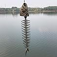 Amazon.com : Fish Windchime Retro Fishbone Wind Chime Ornaments Vintage ...