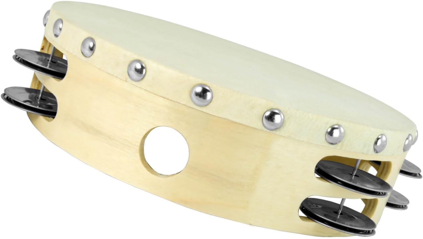 TIGER TAM98-08 | 8″ (20cm) Wooden Tambourine | Double Row | Natural ...