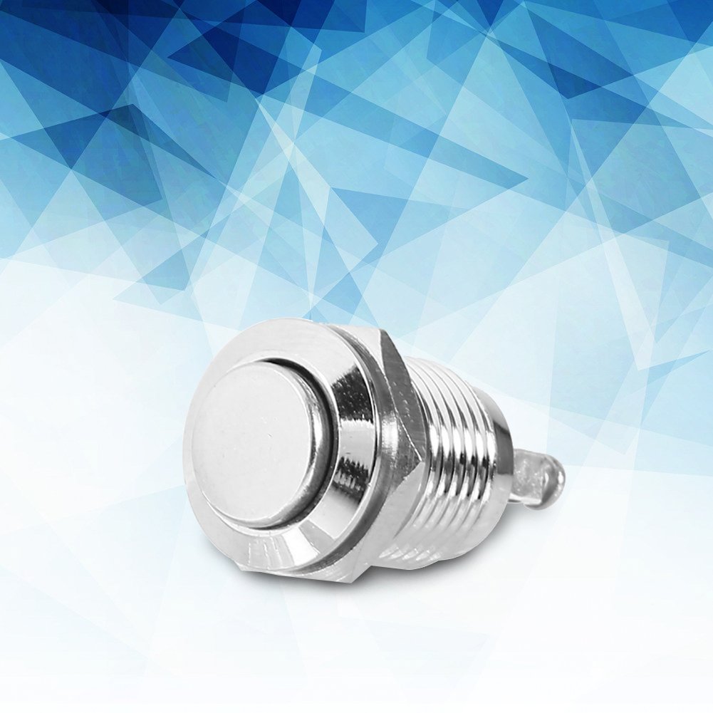 Waterproof Start Button for 12mm 1/2 Mounting Hole Momentary Metal Push ...