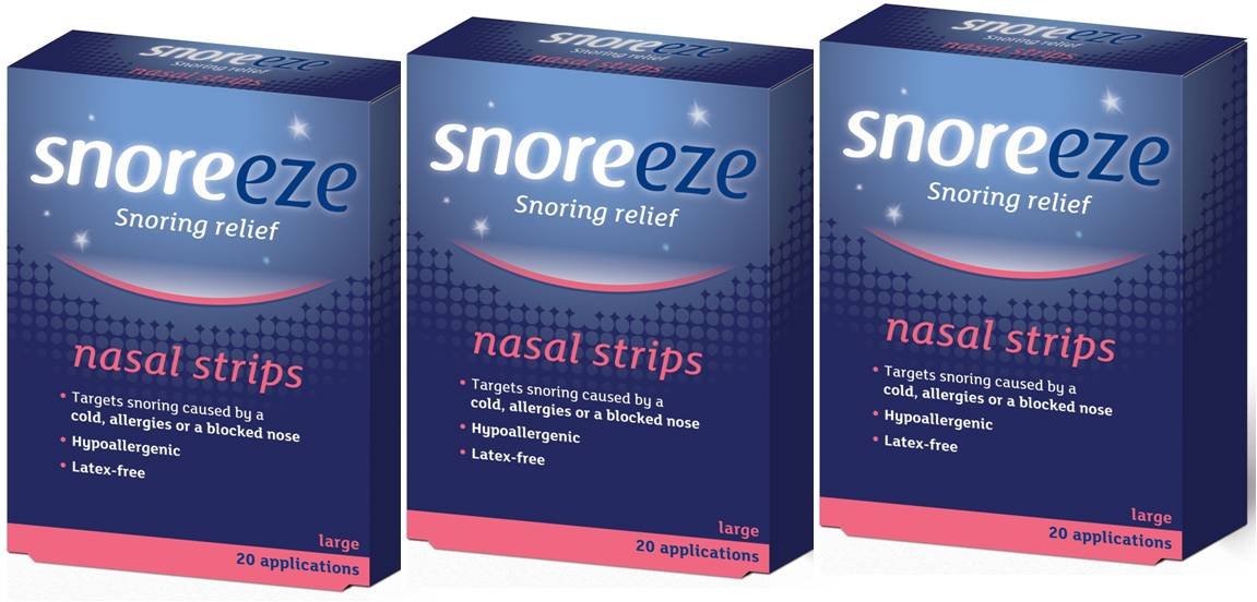 Triple Pack - Snoreeze Snoring Relief Nasal Strips - Large: Amazon.co ...
