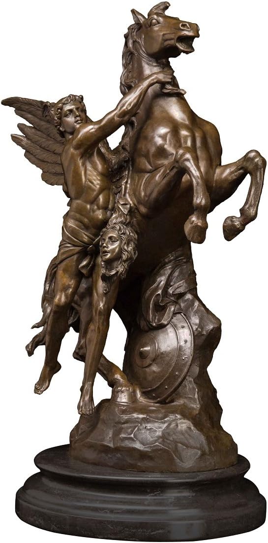 Artylife 17.32" Famous Perseus and Pegasus Bronze Statue Greek Myth ...
