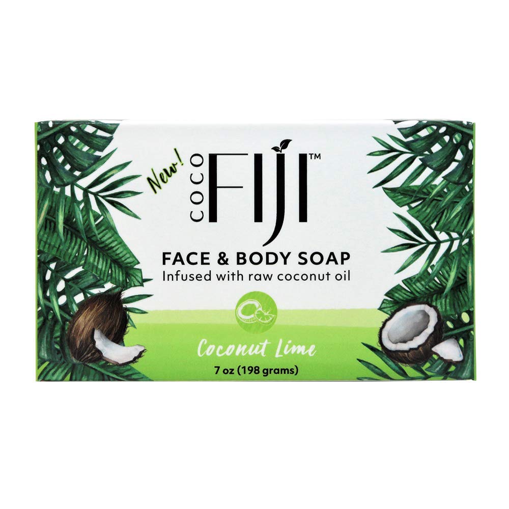 Amazon.com : New Coco Fiji, Coconut Oil Infused Soap, Coconut Lime 7oz ...
