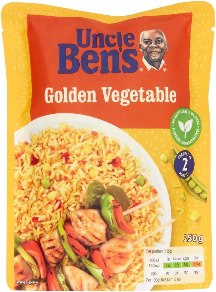 Uncle bens golden vegetable rice 250g, Pack of 6: Amazon.co.uk: Grocery
