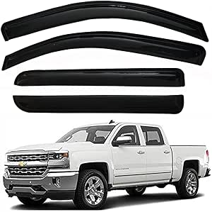 Amazon.com: Side Window Visors Vent Shades Wind Deflectors Fit 2015 ...