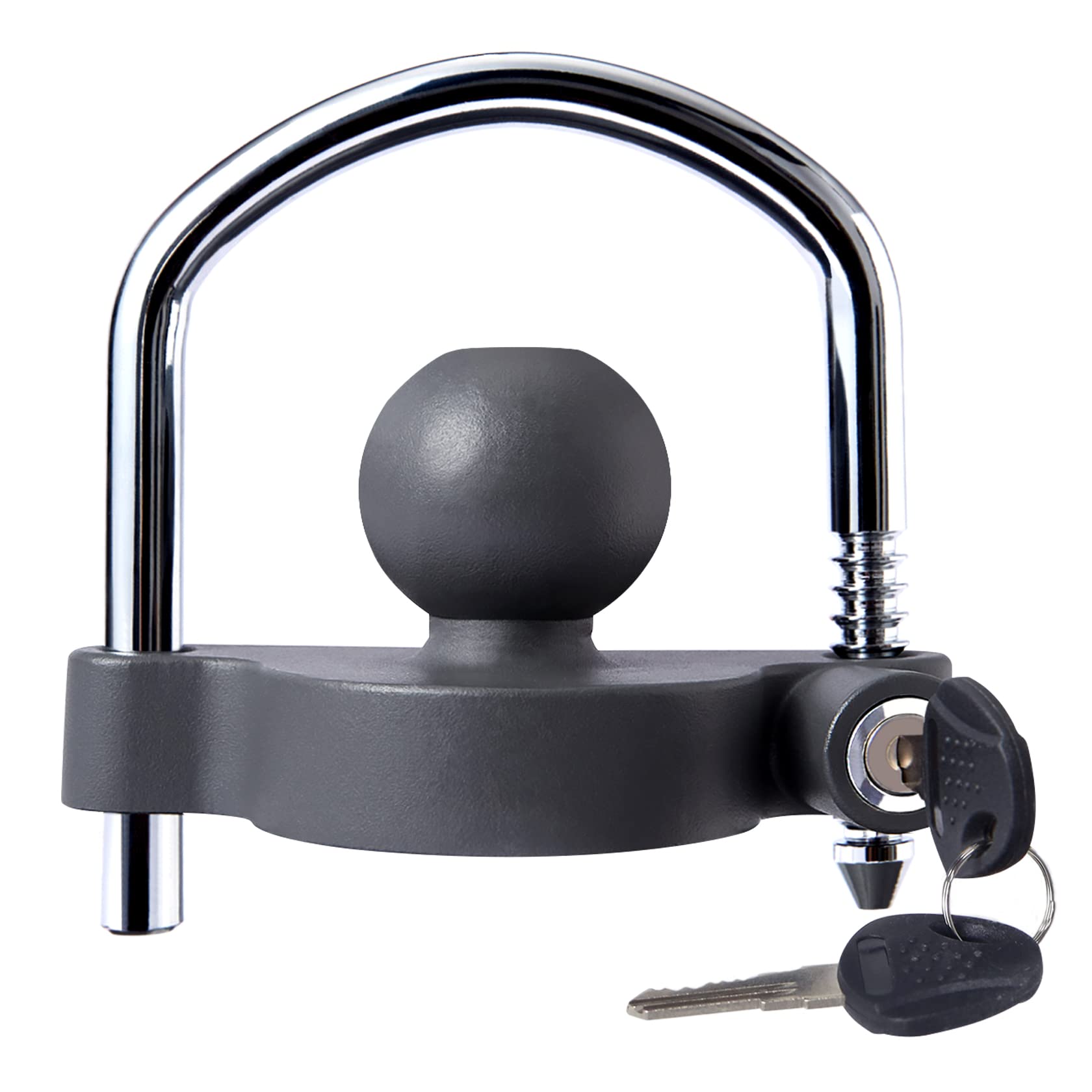 METOWARE Trailer Coupler Lock Universal Adjustable Heavy-Duty Steel ...