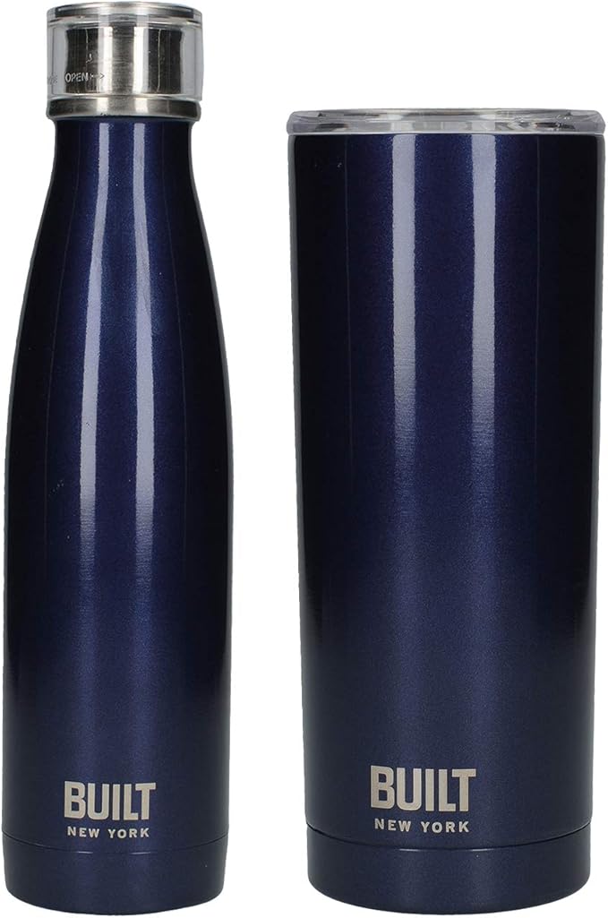 Built Leakproof Water Bottle and Insulated Travel Mug with Lid ...