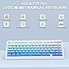 AULA F75 Pro Wireless Mechanical Keyboard,75% Gasket Hot Swappable ...