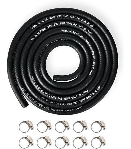 3/8 Fuel Line Tvent 1/8" ID Fuel Line (ID 3.5 OD 7.5) + Fuel Line Cap 5 ...