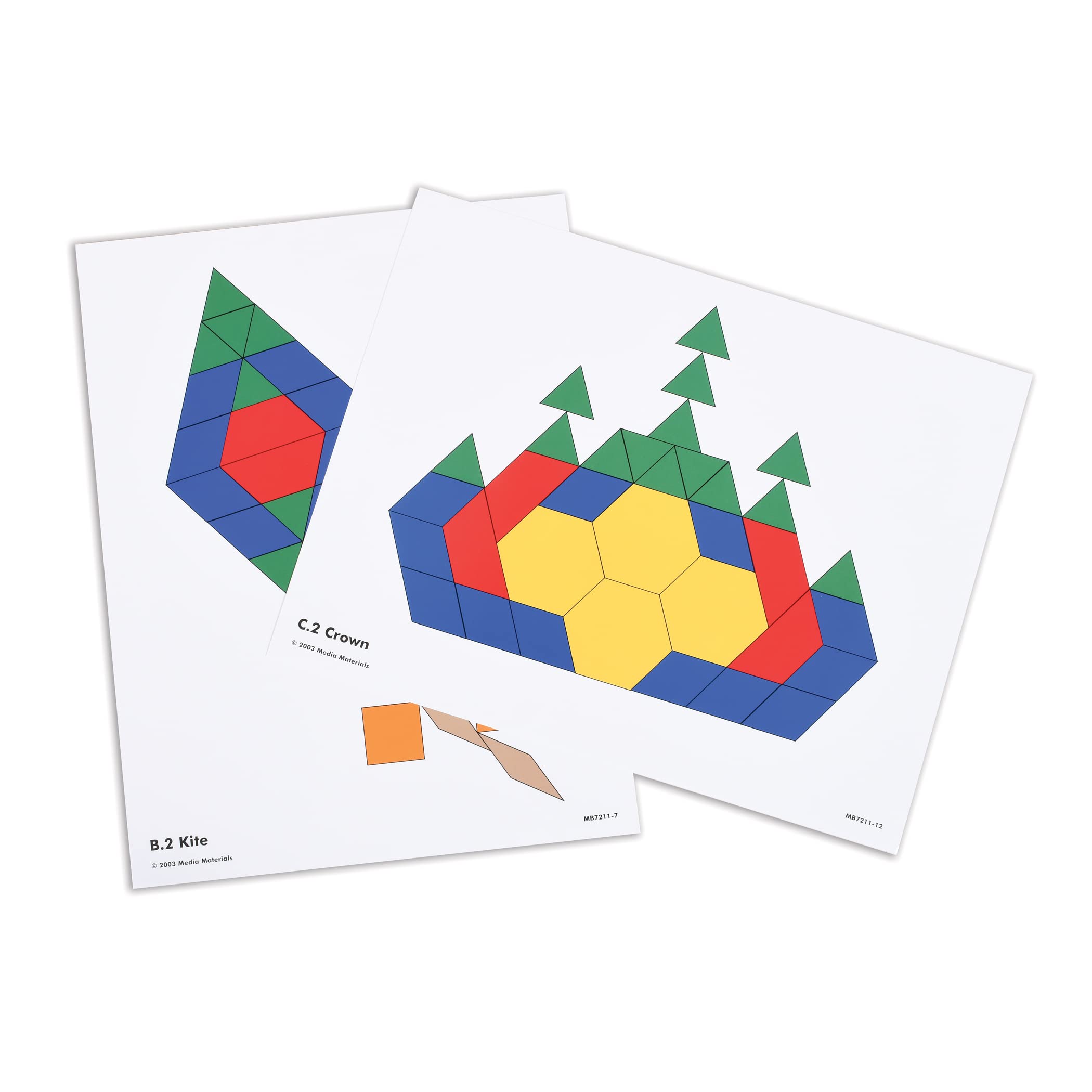 Mua Pattern Block Activity Cards - In-Home Learning Activity for Early ...