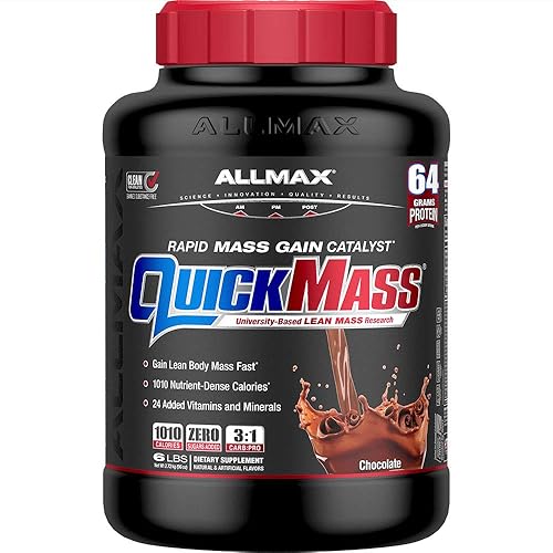 ALLMAX Nutrition QuickMass Rapid Mass Gain Catalyst, Chocolate, 6 lbs ...