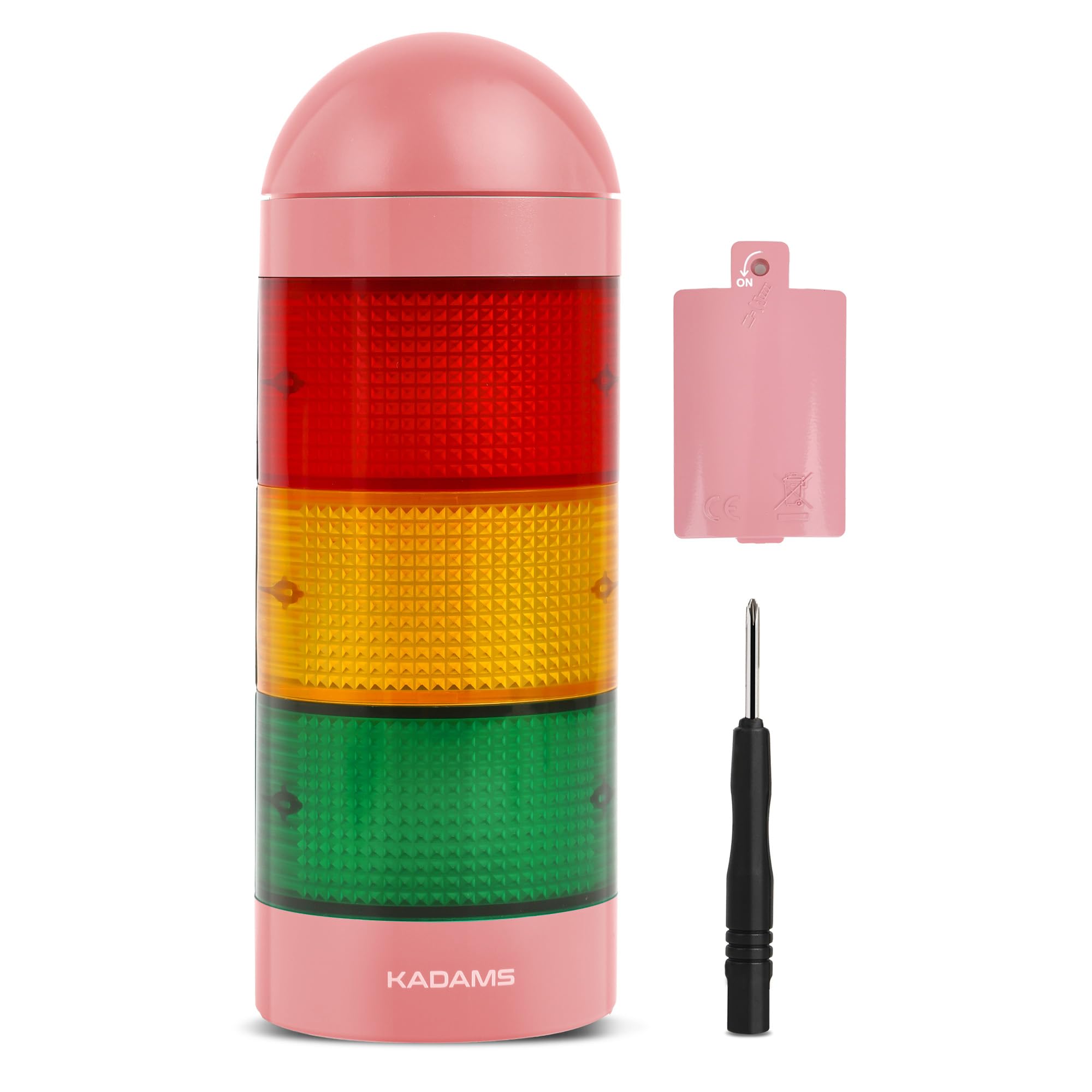 KADAMS Visual Timer for Kids with Audio Pre-Alarm - Traffic Light Alarm ...