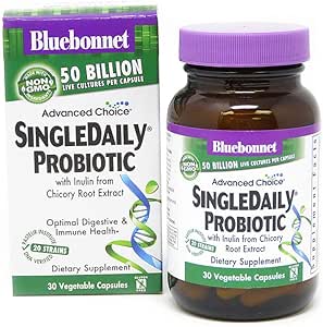 Amazon.com: Bluebonnet Nutrition Advanced Choice Single Daily Probiotic ...