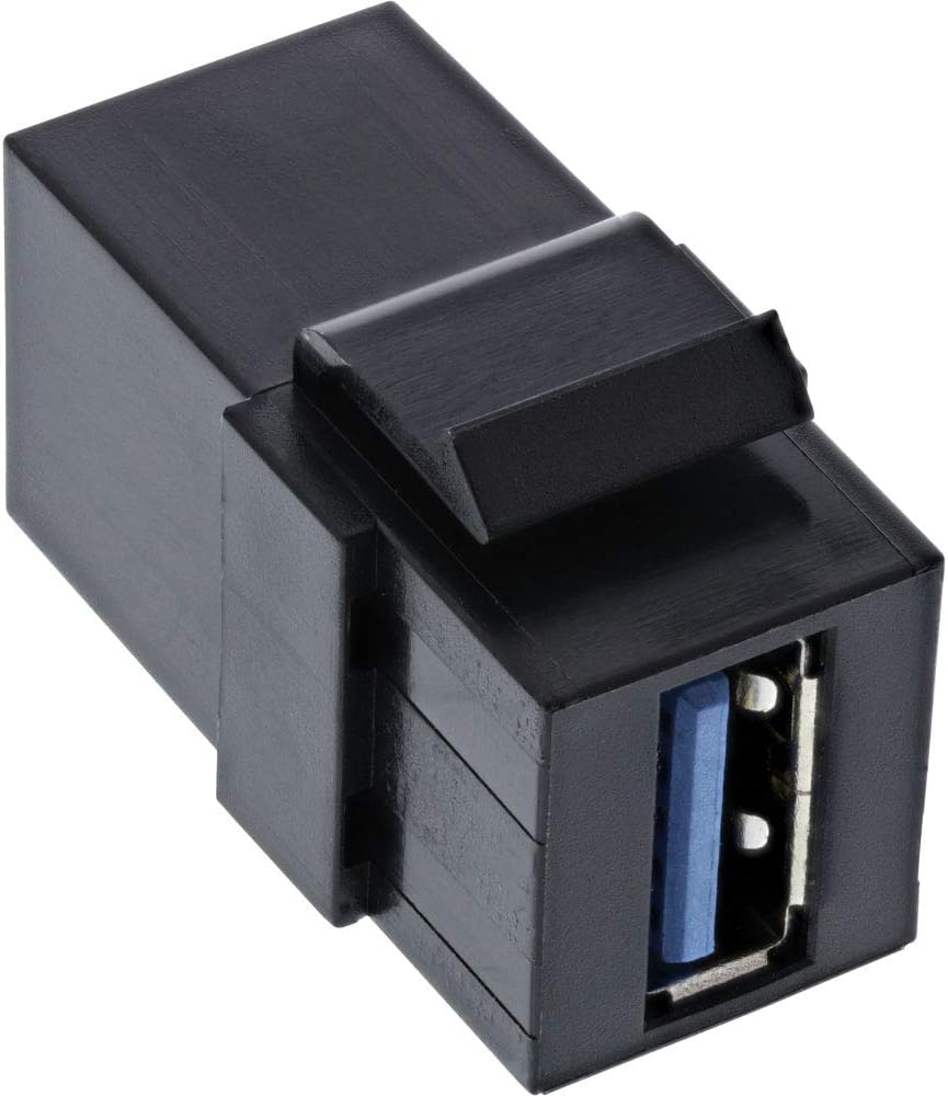 InLine 76202K USB 3.0 Keystone Snap-in Insert USB-A Female / Female ...