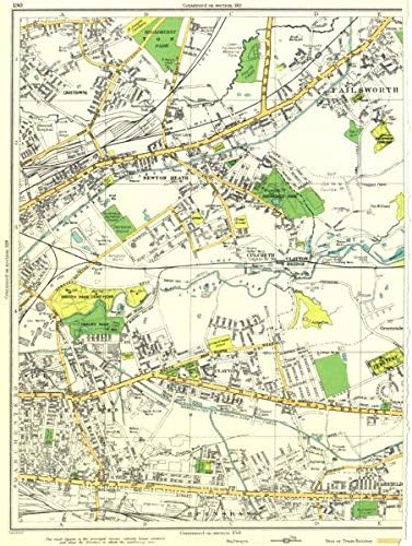 MANCHESTER:Newton Heath,Clayton bridge,Culcheth,Failsworth 1935 vintage ...