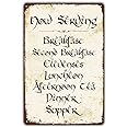 Amazon.com: Vintage Style Funny Tin Sign, Second Breakfast Kitchen Sign ...