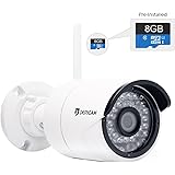 Amazon.com: Dericam Outdoor WiFi Wireless IP Security Camera, PTZ ...