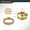 POWERTEC Router Guide Bushing Solid Brass 5/8", Short Shank Precision ...