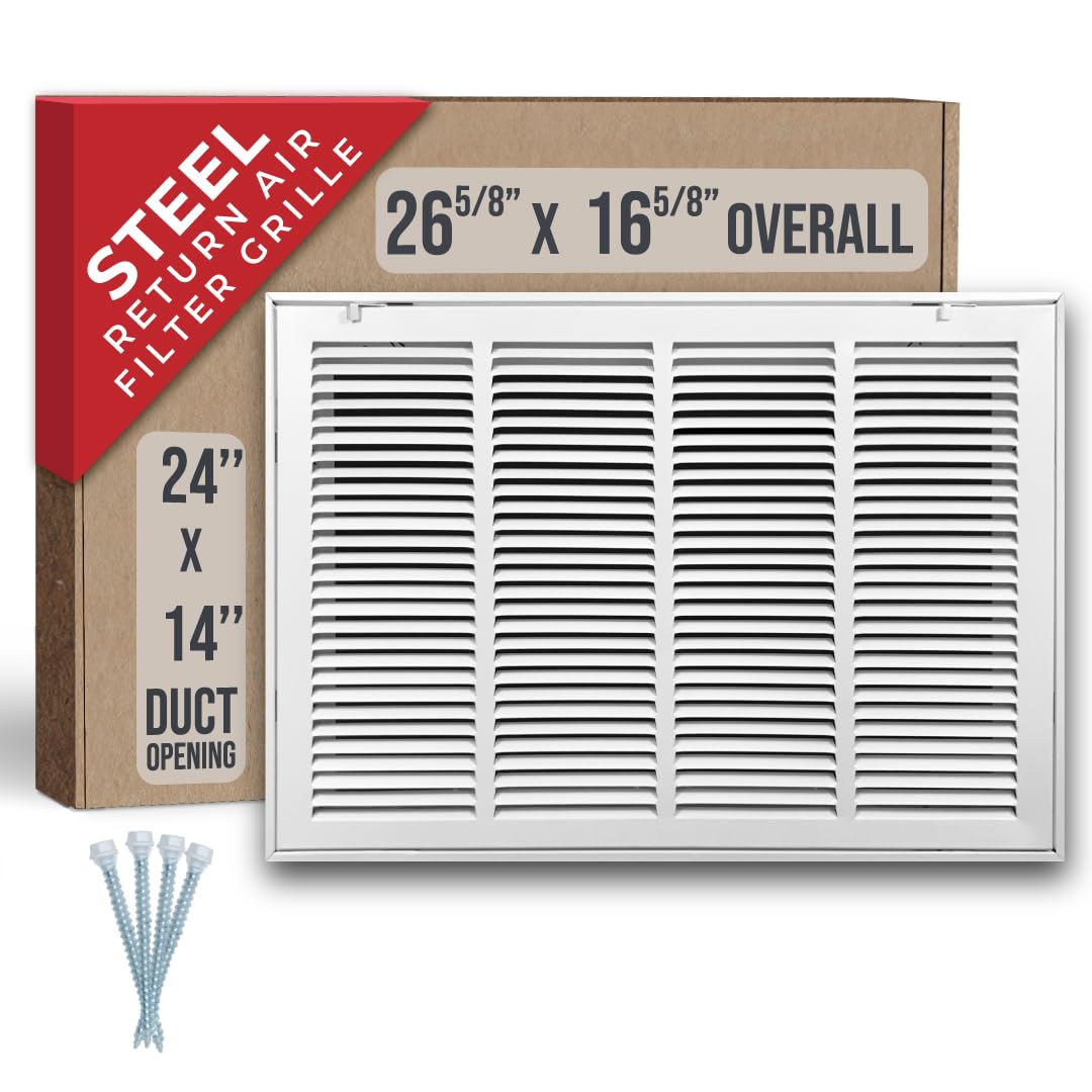 Fits 24x14 Duct Opening | Steel Return Air Filter Grille by Handua ...