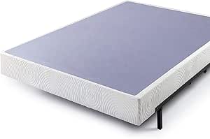 Amazon.com: ZINUS Metal Box Spring with Wood Slats /7.5 Inch Mattress ...