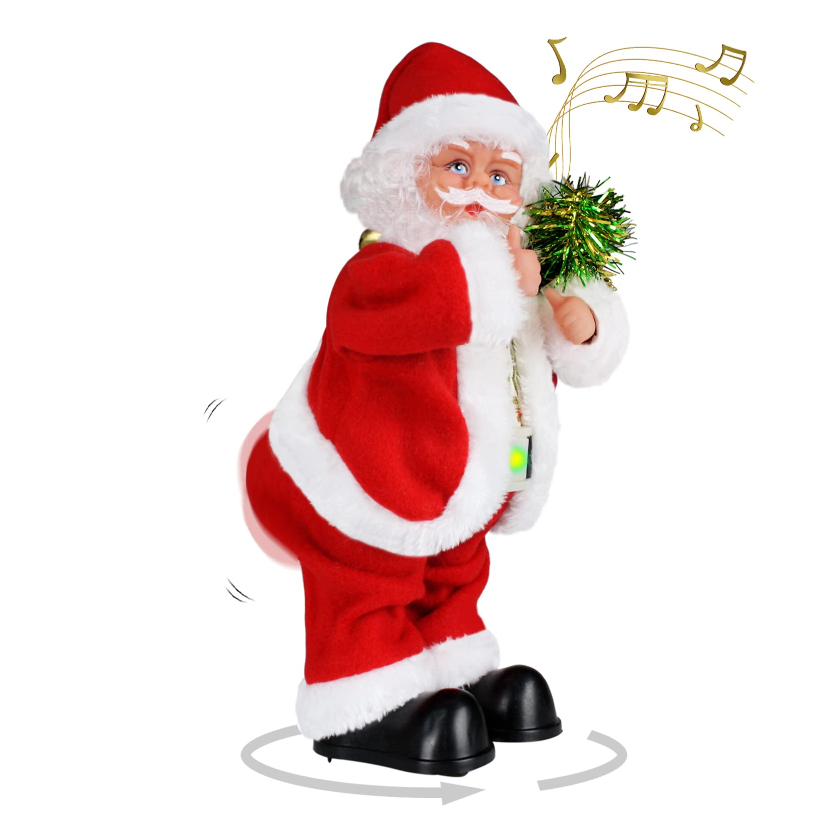 Gfilay Twerking Santa - Moving Dancing Santa Claus with Music Animated ...