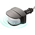 EDISHINE 240 Degree Motion Sensor, Automatic Dusk to Dawn, 120V AC ...
