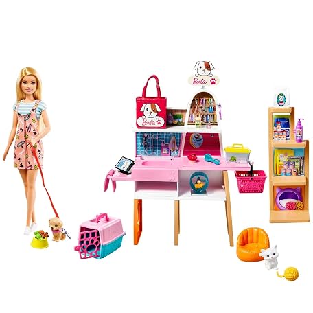 Mua Barbie GRG90 Pet Shop Trimming Set, Dress-up Doll, Doll And ...