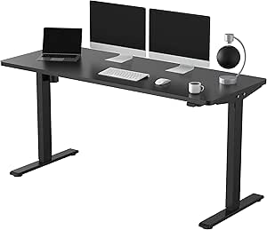 Amazon.com: FLEXISPOT EC1 Essential Height Adjustable Desk Electric Sit Stand Desk Home Office ...