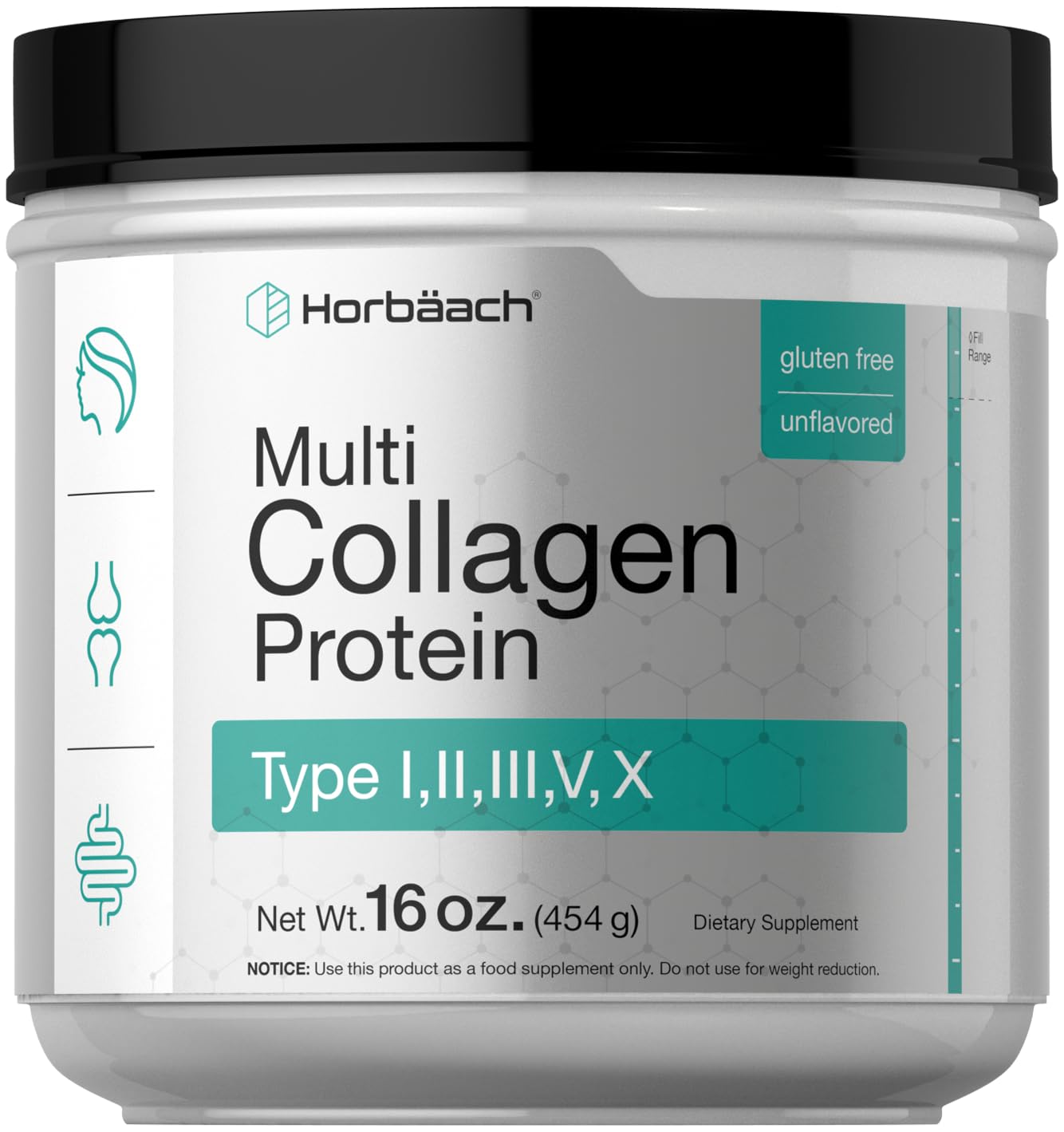 Mua Horbäach Multi Collagen Protein Powder 16 oz | Type I, II, III, V ...