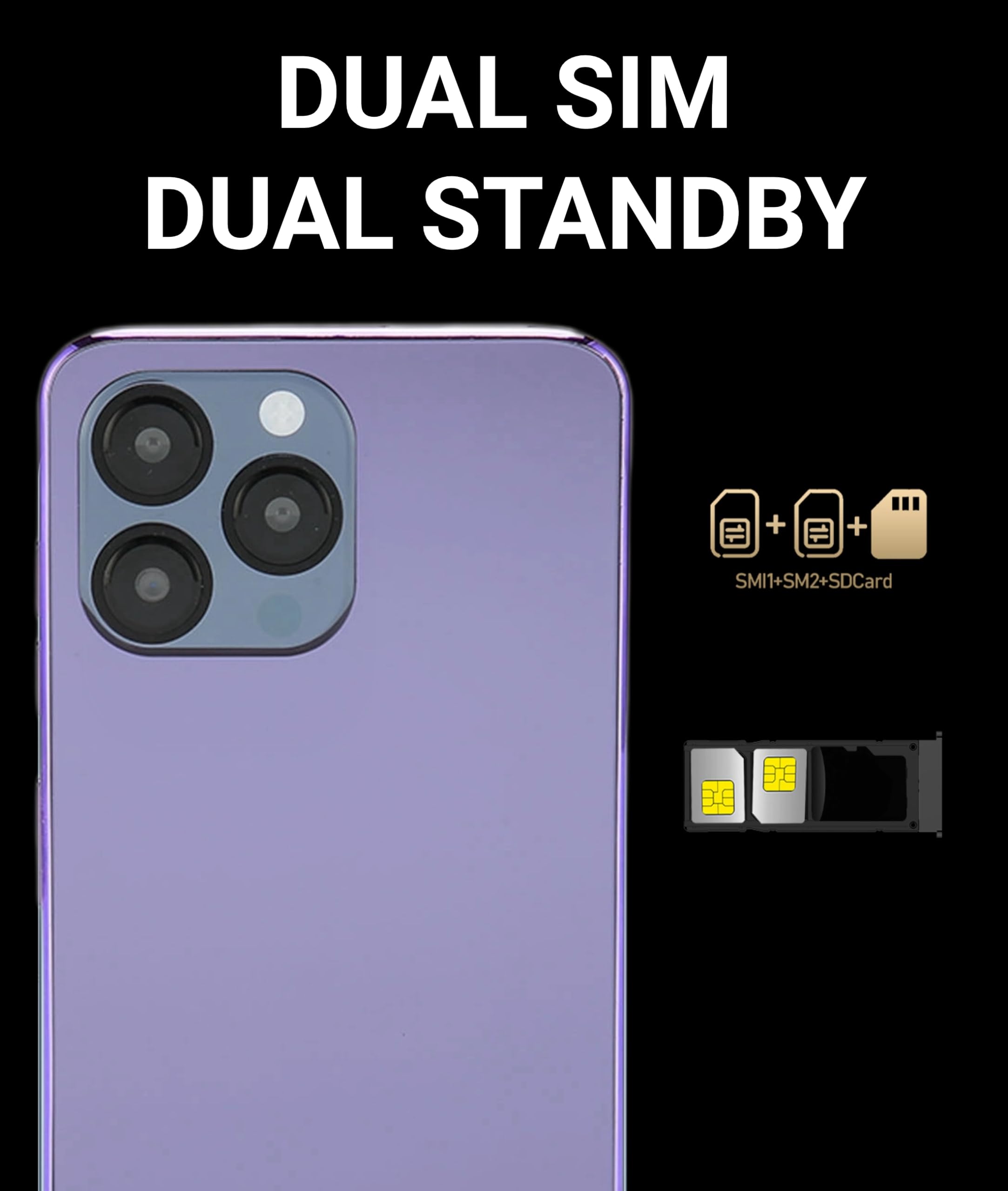 Jectse I14 Promax Smartphone, 6.1Inch HD 4GB 64GB Dual SIM Unlocked ...