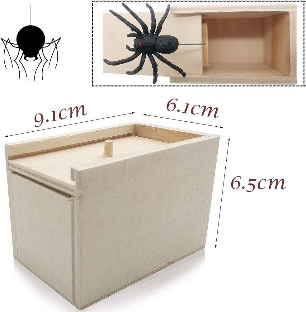 WELLXUNK® Spider Box, 2 Pcs Prank Spider,Spider Joke, Prank Spider Box ...