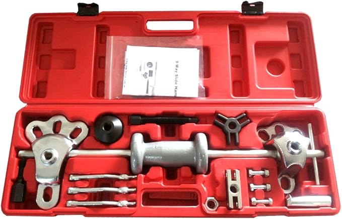 17pc Axle Wheel Puller 5lb Slide Hammer Internal External Puller Hub ...